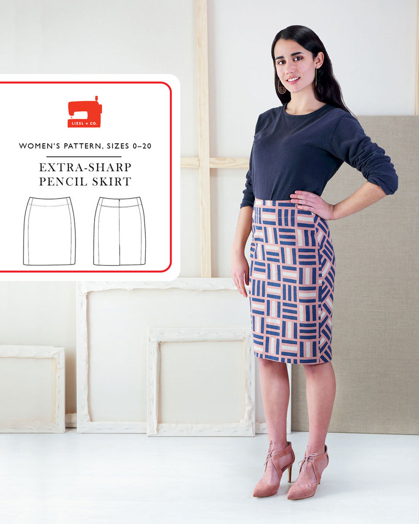 Liesel & Co extra-sharp pencil skirt sewing pattern Liesel & Co extra-sharp pencil skirt sewing pattern